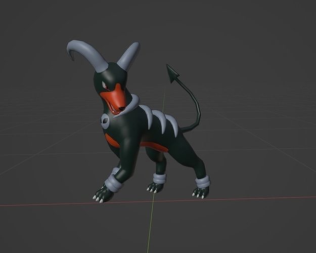 Houndoom pokemon 3D print model 3D model 3D printable | CGTrader