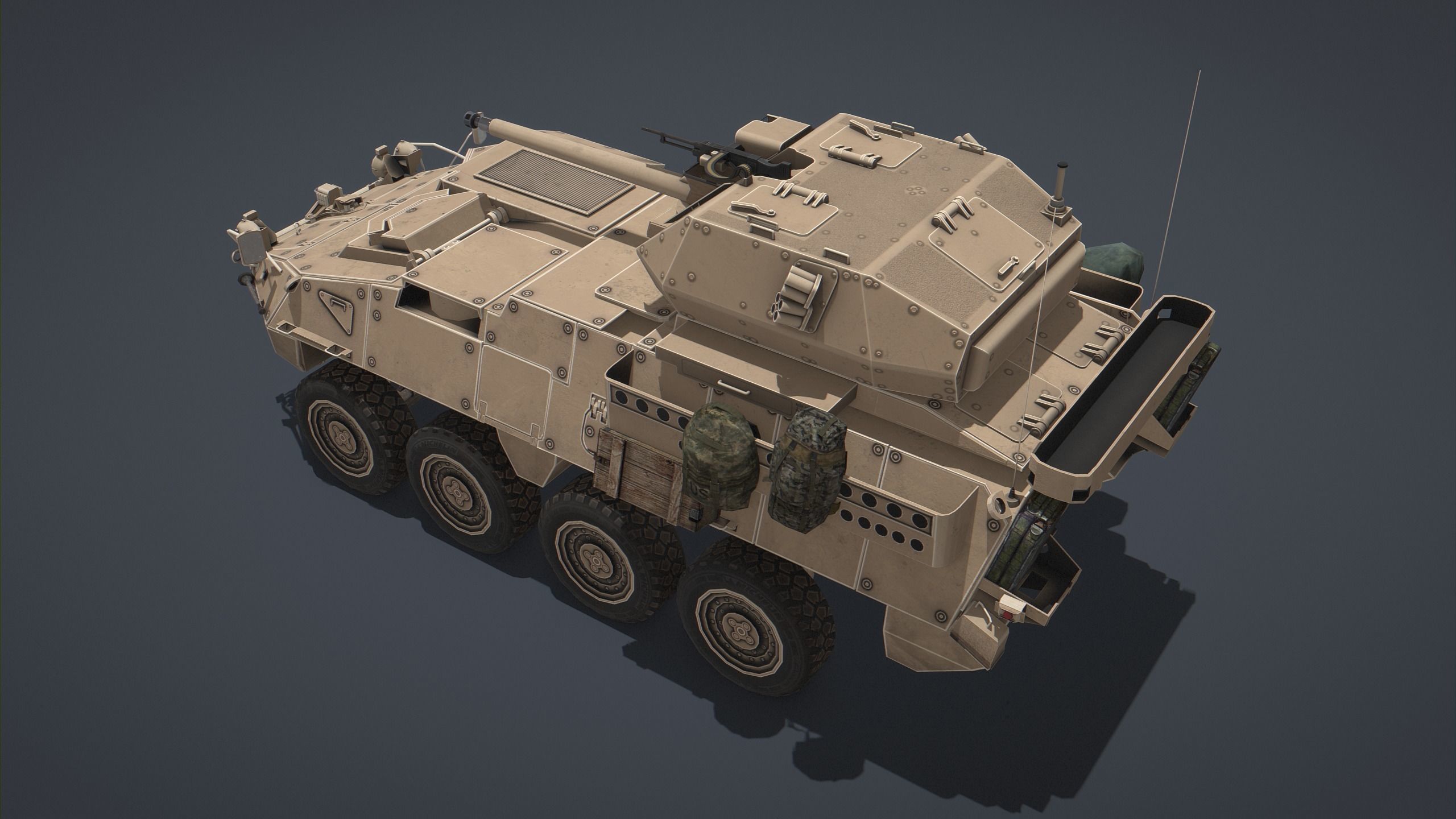 3D model Stryker M1296 Dragoon VR / AR / low-poly | CGTrader