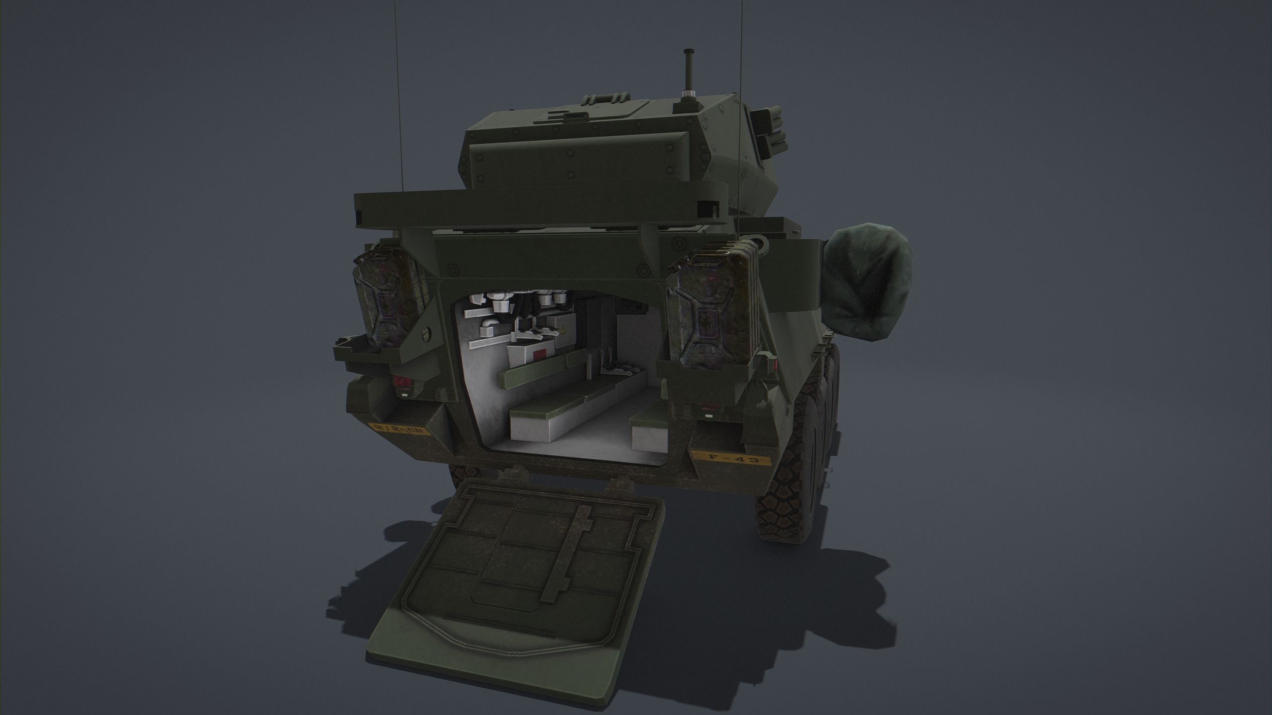 3D model Stryker M1296 Dragoon VR / AR / low-poly | CGTrader