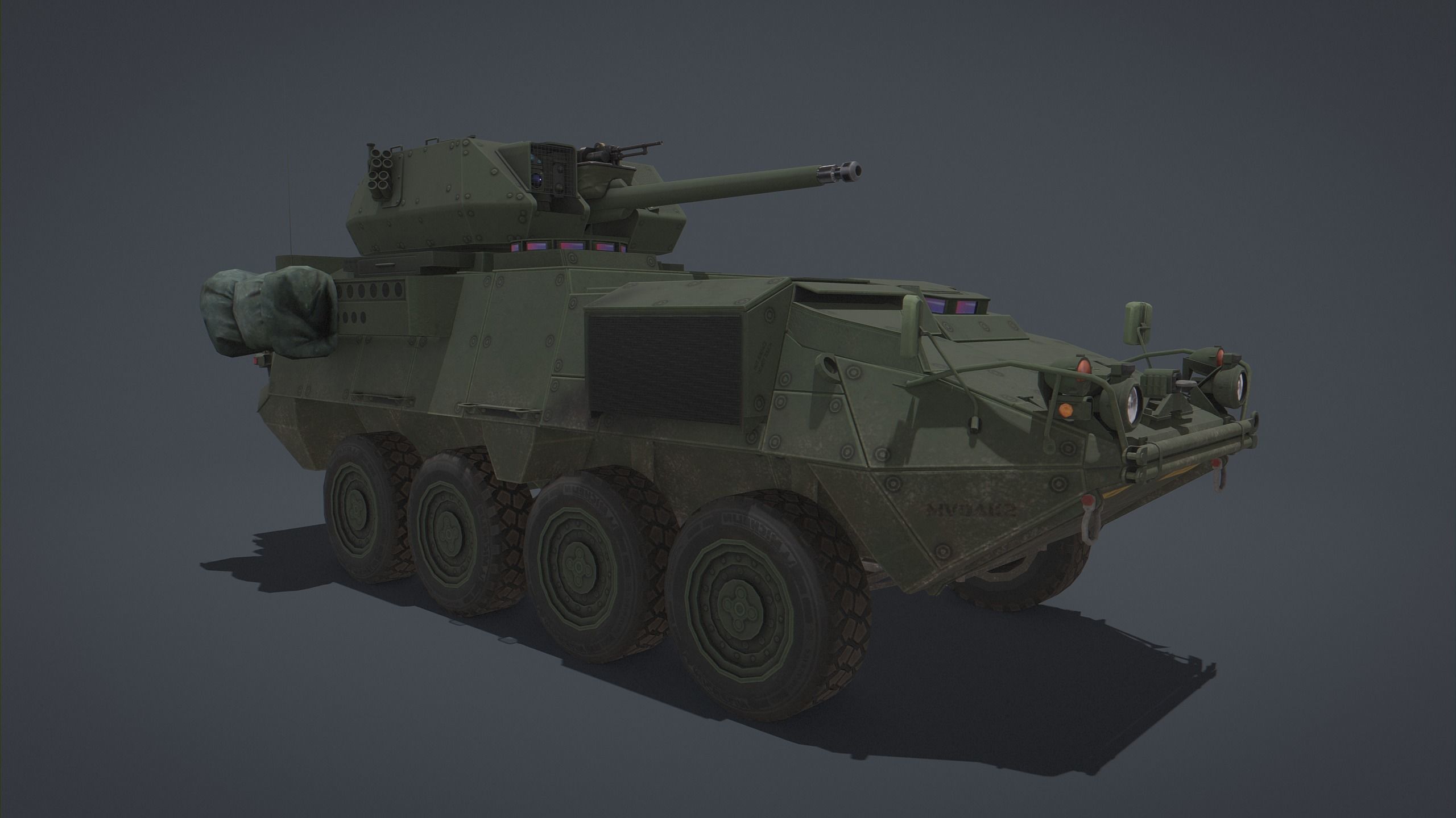 3D model Stryker M1296 Dragoon VR / AR / low-poly | CGTrader