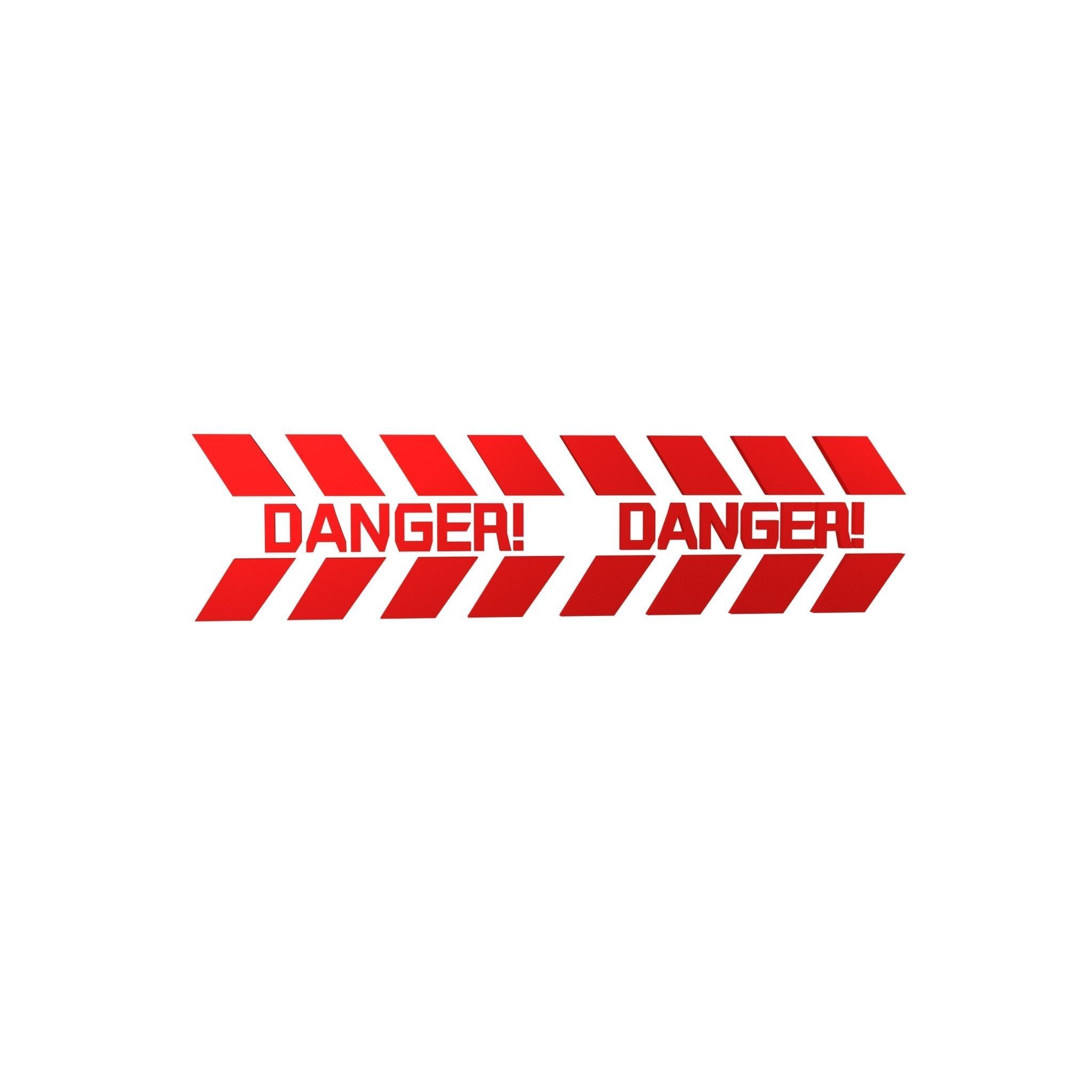 3D model Cyberpunk Future Danger Sign v1 012 VR / AR / low-poly | CGTrader
