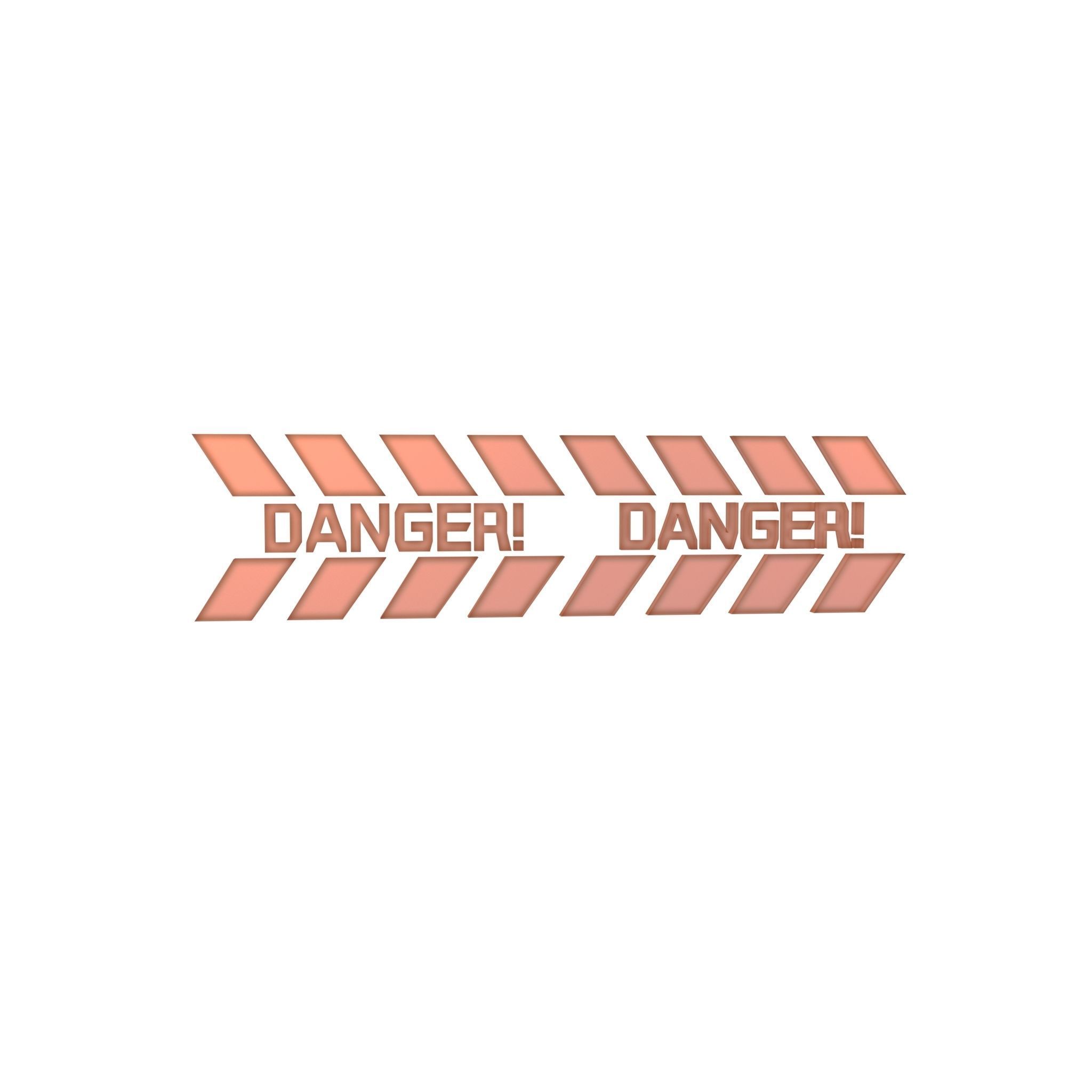 3D model Cyberpunk Future Danger Sign v1 023 VR / AR / low-poly | CGTrader