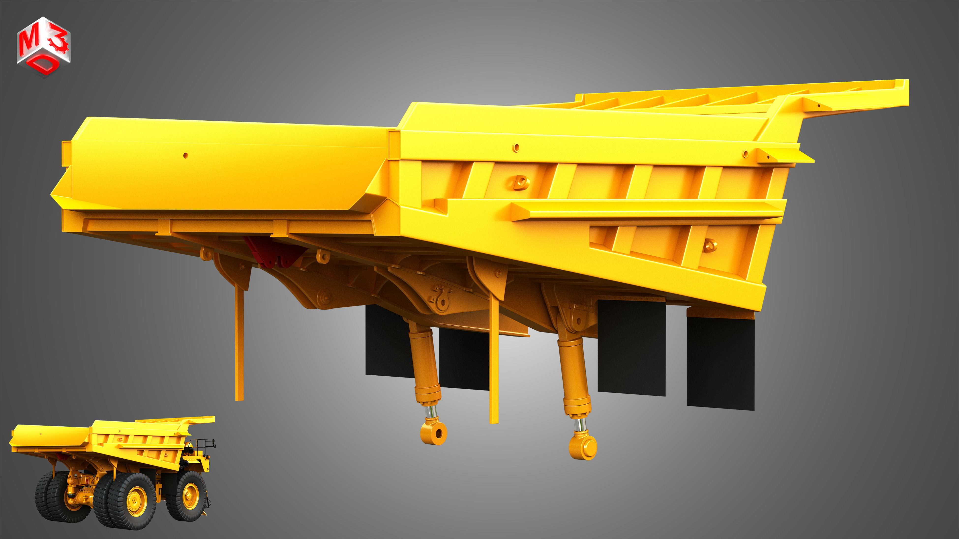 Dump Body - 785C Mining Bump Truck 3D model | CGTrader
