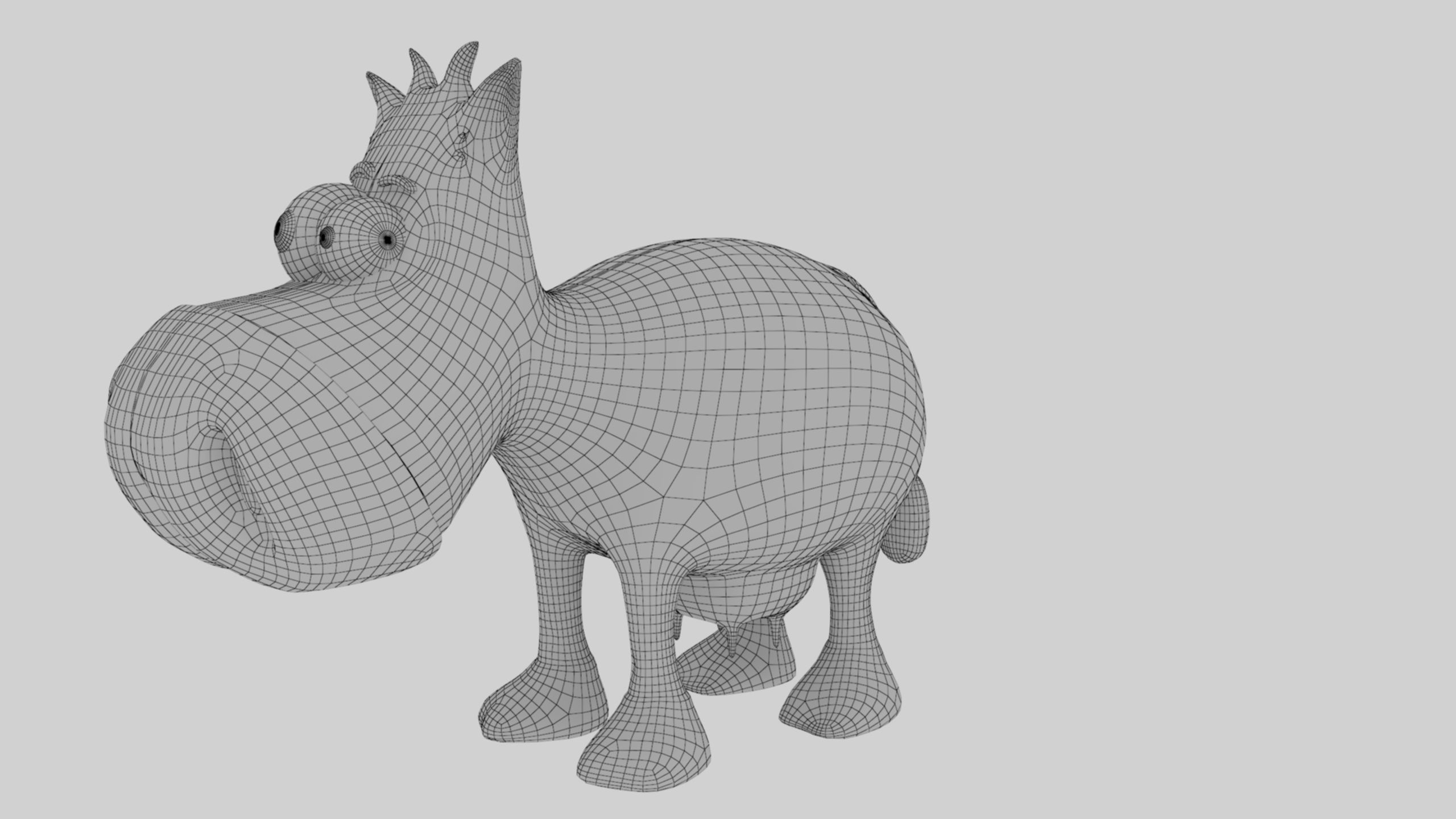 3D model Animal Cartoon Cow - Low Poly Comic Unwapped 4K VR / AR / low ...