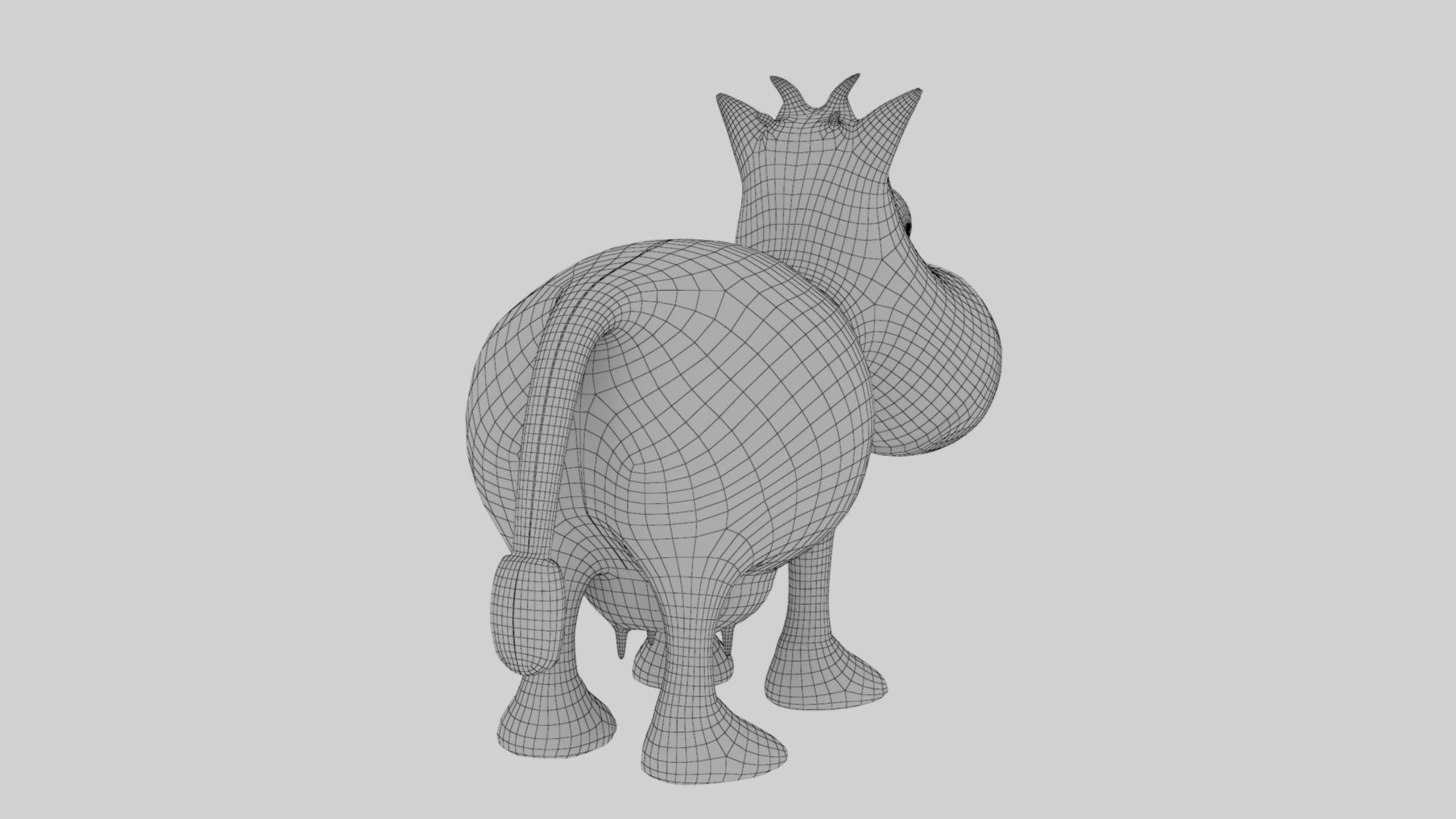 3D model Animal Cartoon Cow - Low Poly Comic Unwapped 4K VR / AR / low ...