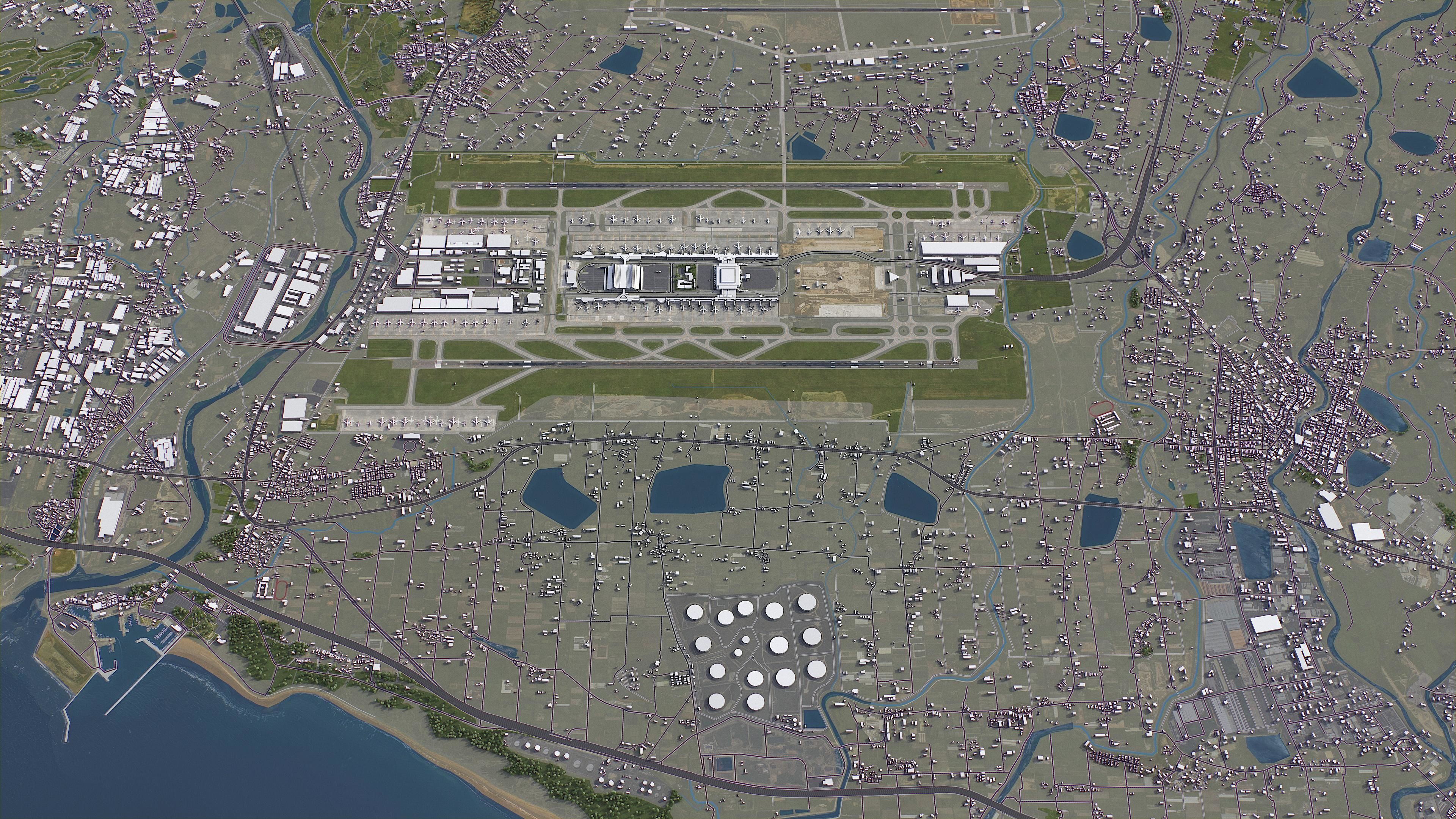 3D model Taoyuan Airport VR / AR / low-poly | CGTrader