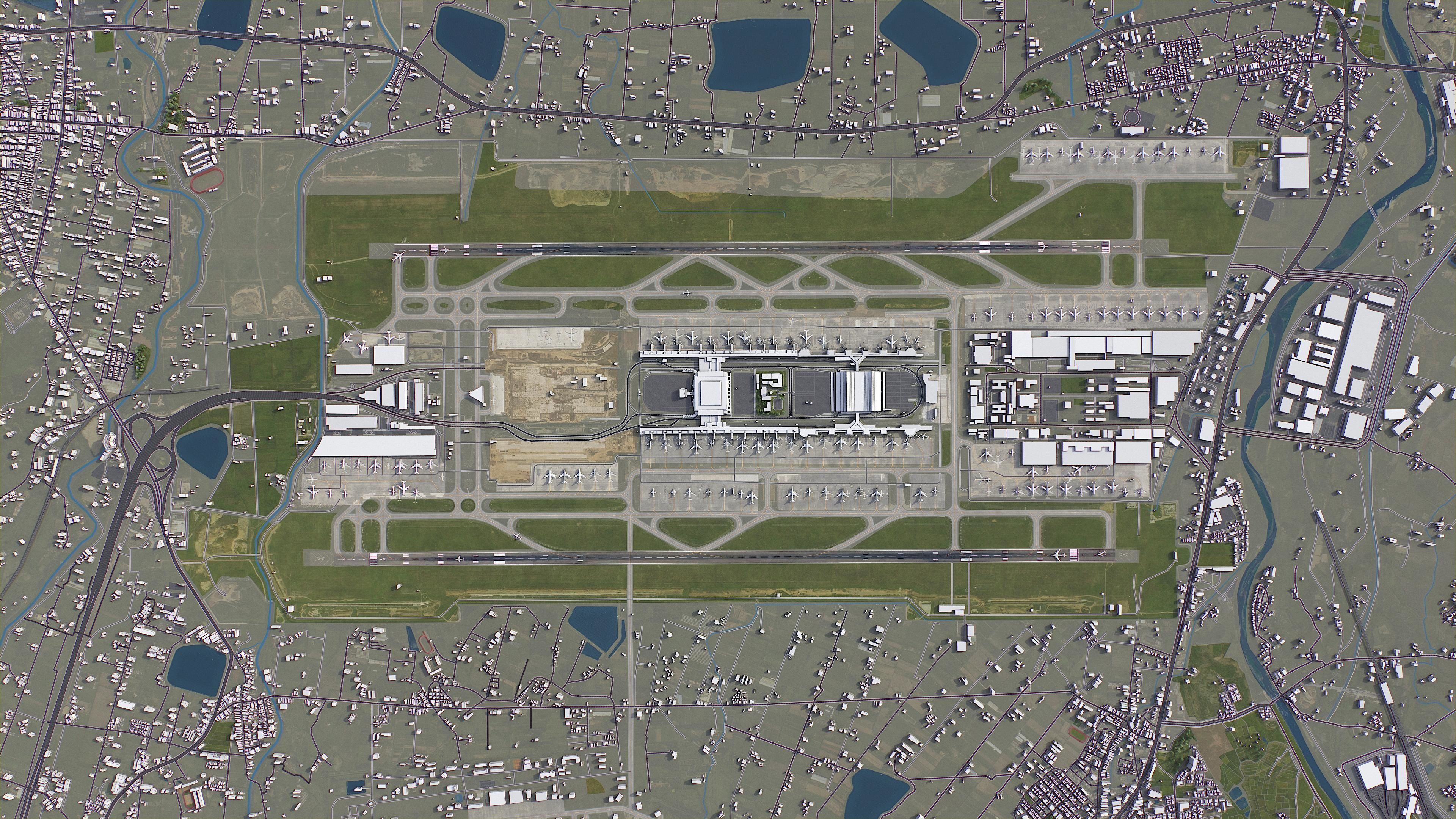 3D model Taoyuan Airport VR / AR / low-poly | CGTrader