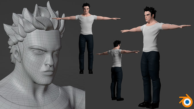 3D Stylized Character model Edward free VR / AR / low-poly 3D model ...