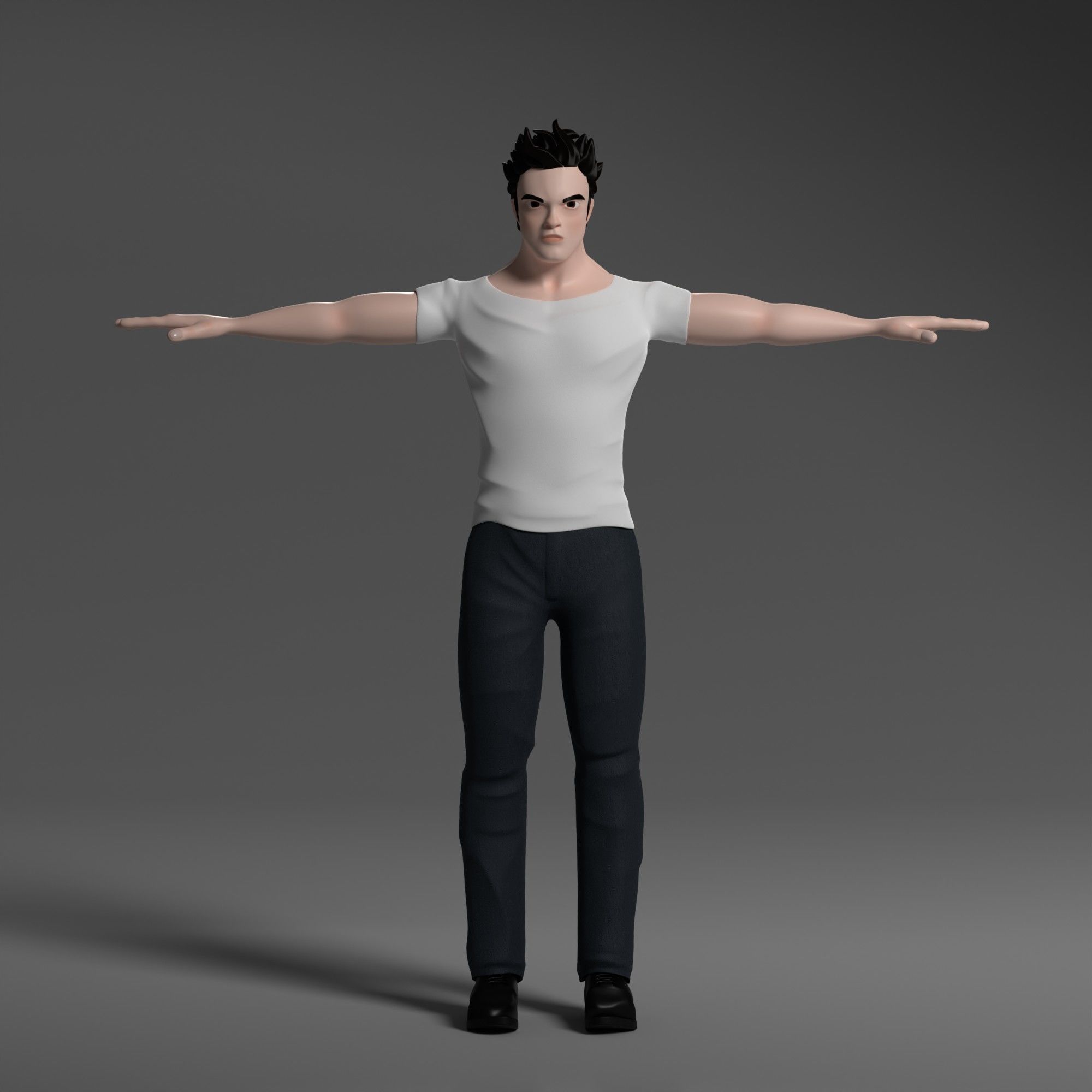 3d Stylized Character Model Edward Free Vr Ar Low Poly 3d Model Cgtrader