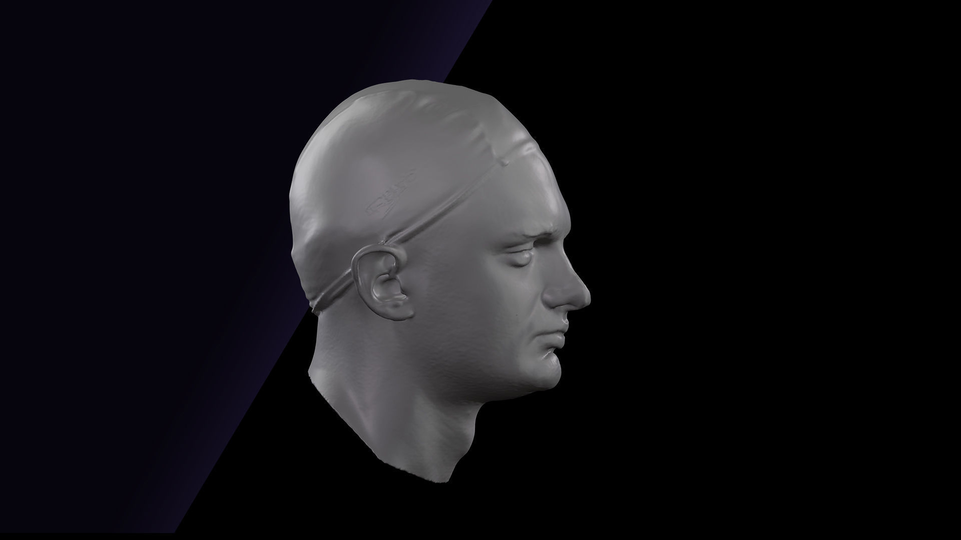 Base Head Scan Medard 3D model | CGTrader