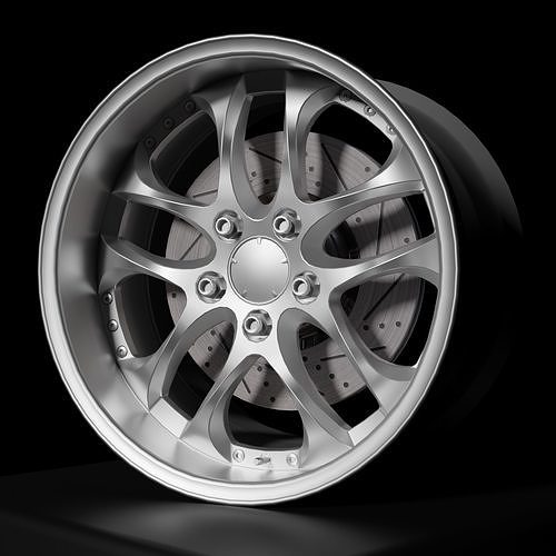 3D model Minerva - 3 Piece Wheels - Game Ready VR / AR / low-poly ...