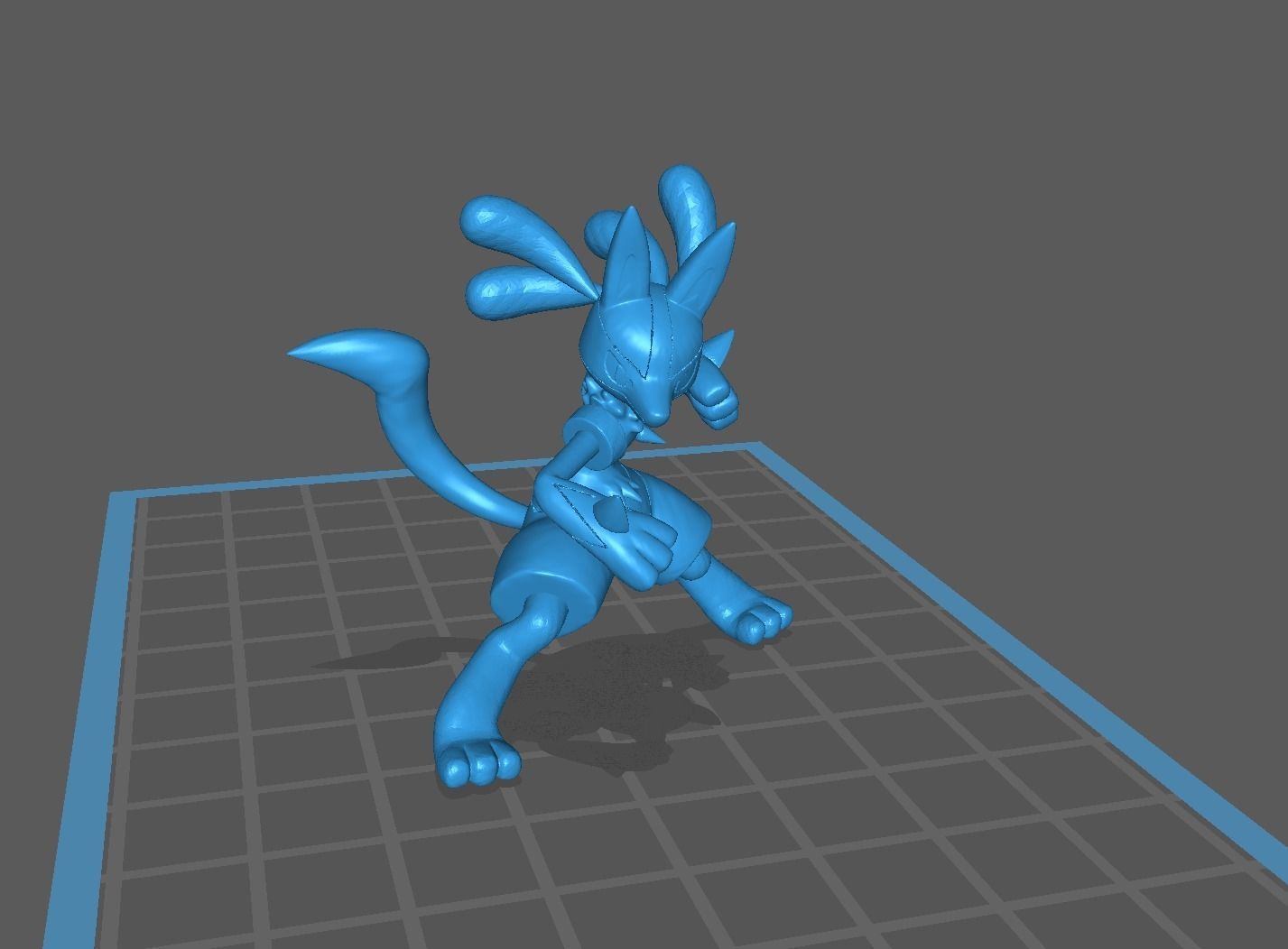 Lucario pokemon 3D print model 3D model 3D printable | CGTrader