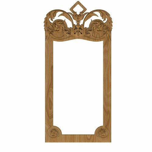 Carved picture frame STL 3D model | CGTrader