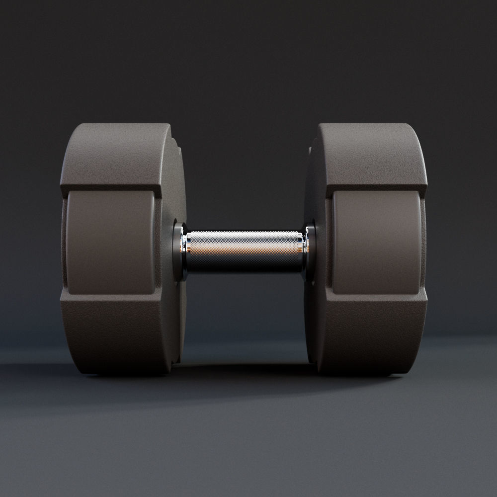 Hammer Strength Rubber Coated Dumbbells 3D model | CGTrader