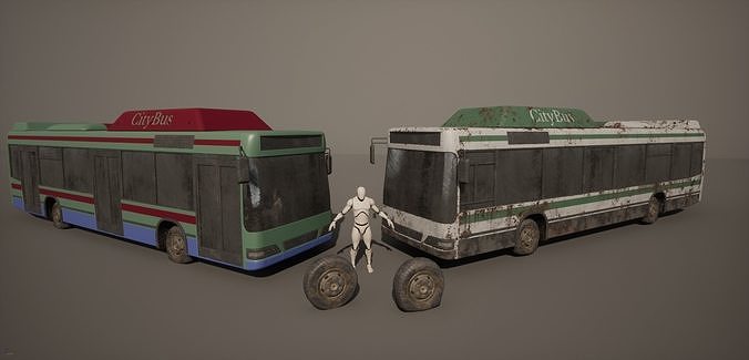 3D model City Bus VR / AR / low-poly | CGTrader