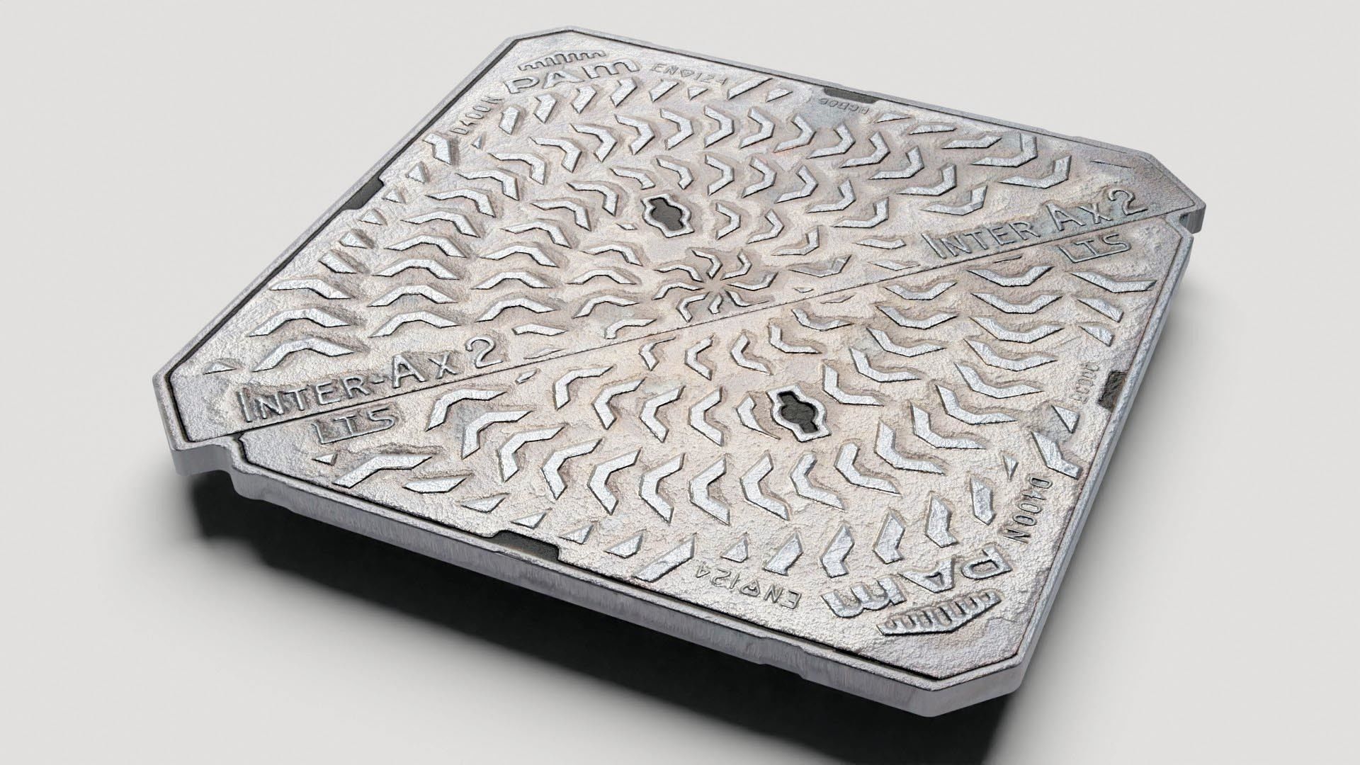 3D model Inspection Chambers and Metal Maintenance Covers - Low-Poly VR ...