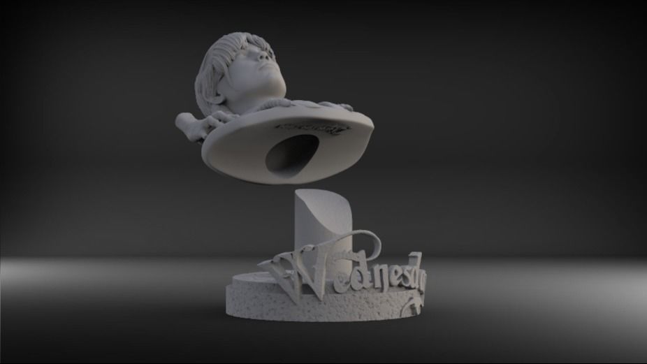 Wednesday addam Jenna Ortega Netflix 3D model 3D printable | CGTrader