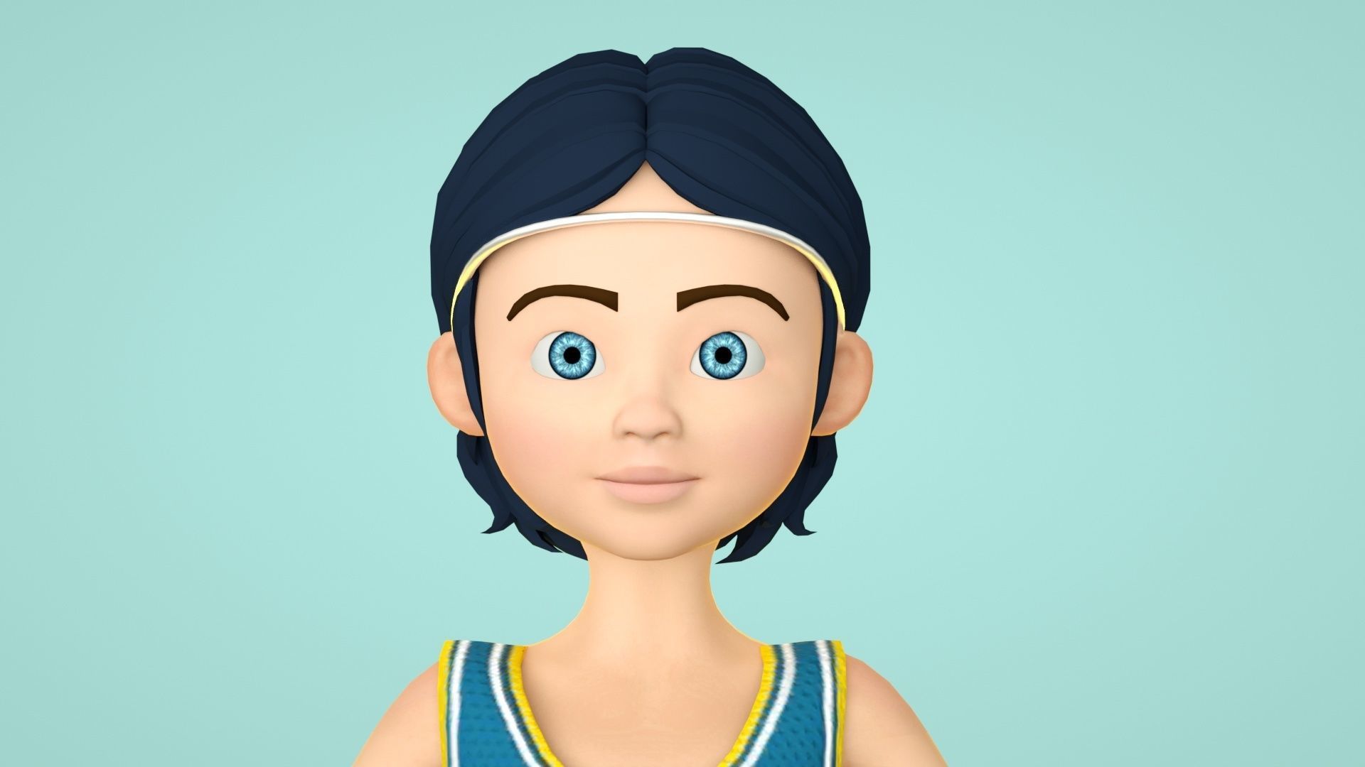 cartoon boy little boy kid youth student lively kid 3D model | CGTrader