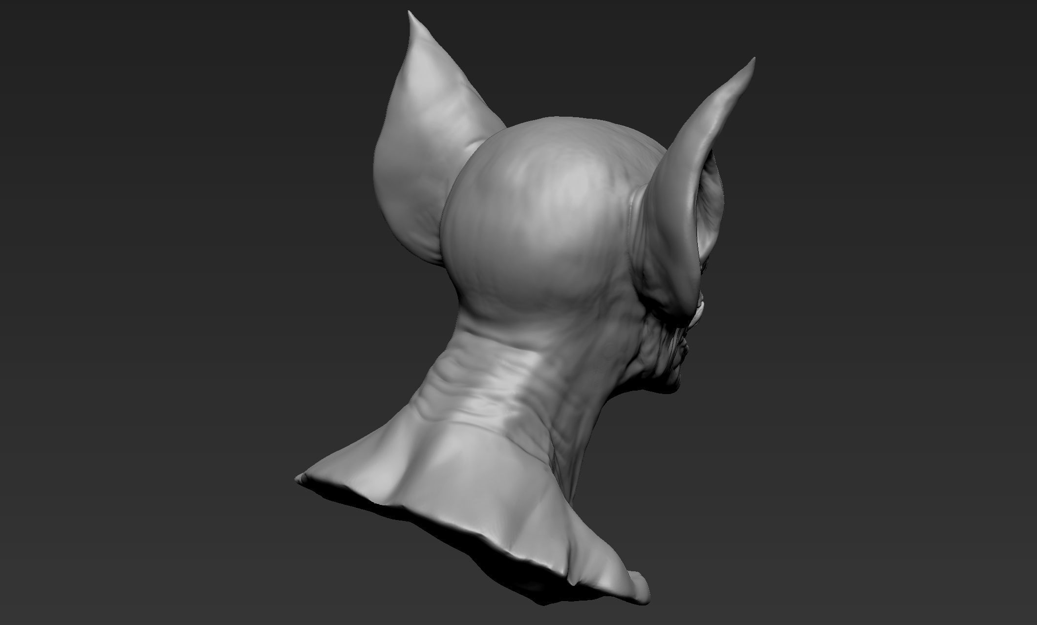 Bat Creature Bust 3D model | CGTrader