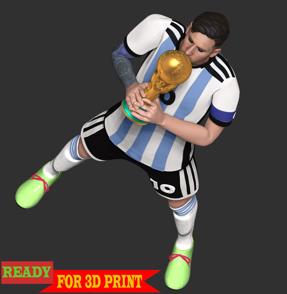 Lionel Messi 3D model 3D printable | CGTrader