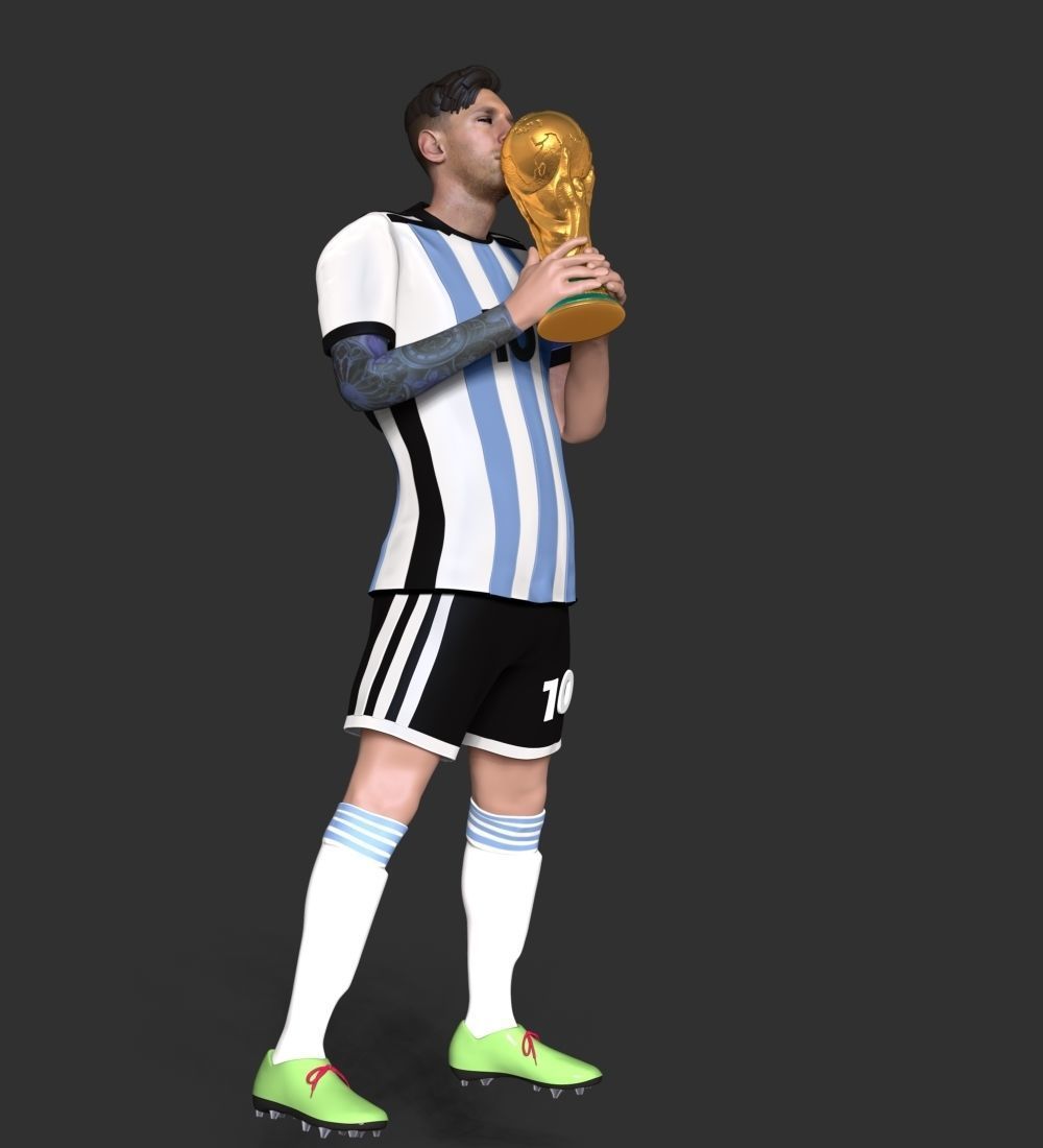 Lionel Messi 3D model 3D printable | CGTrader