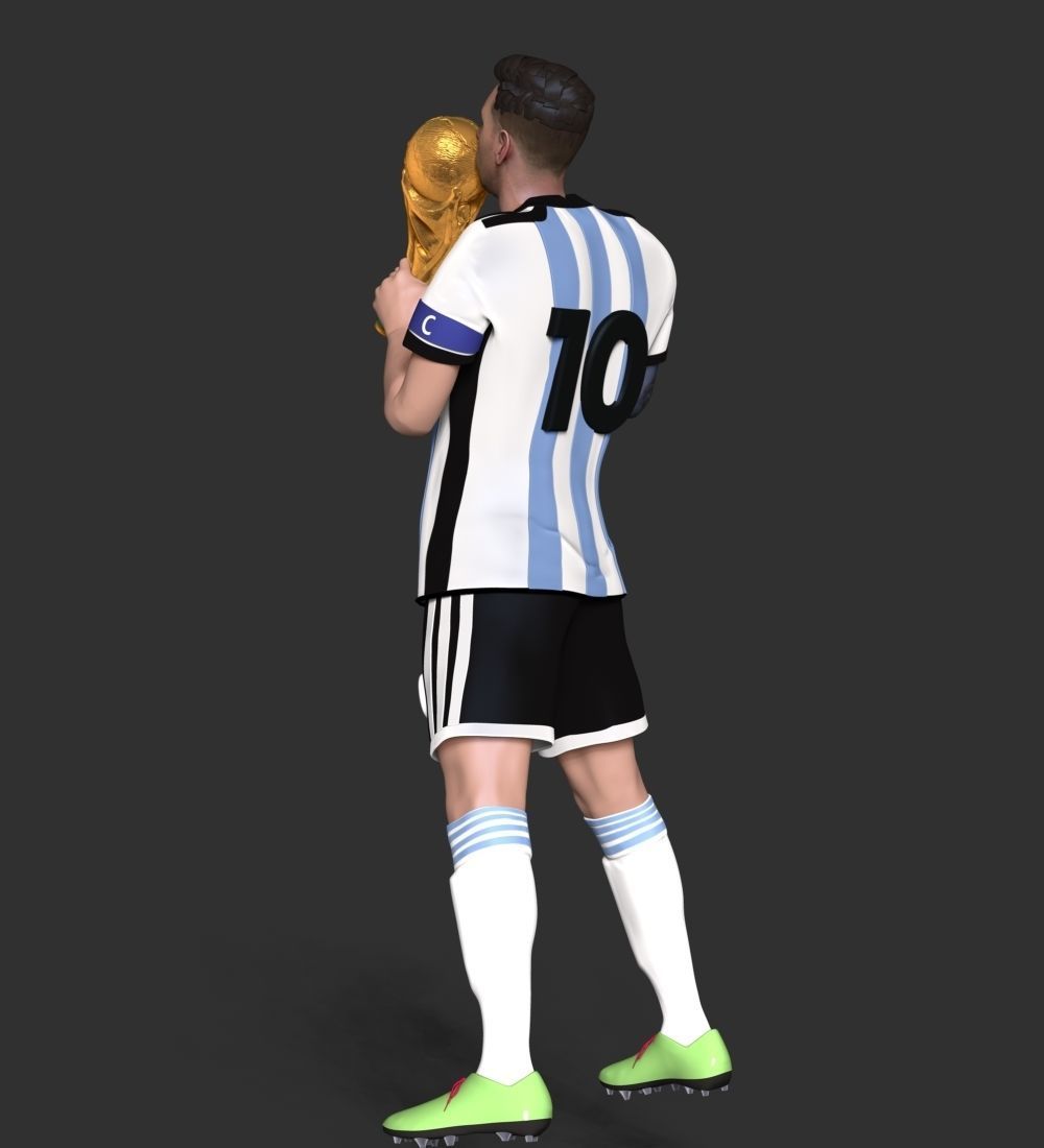Lionel Messi 3D model 3D printable | CGTrader