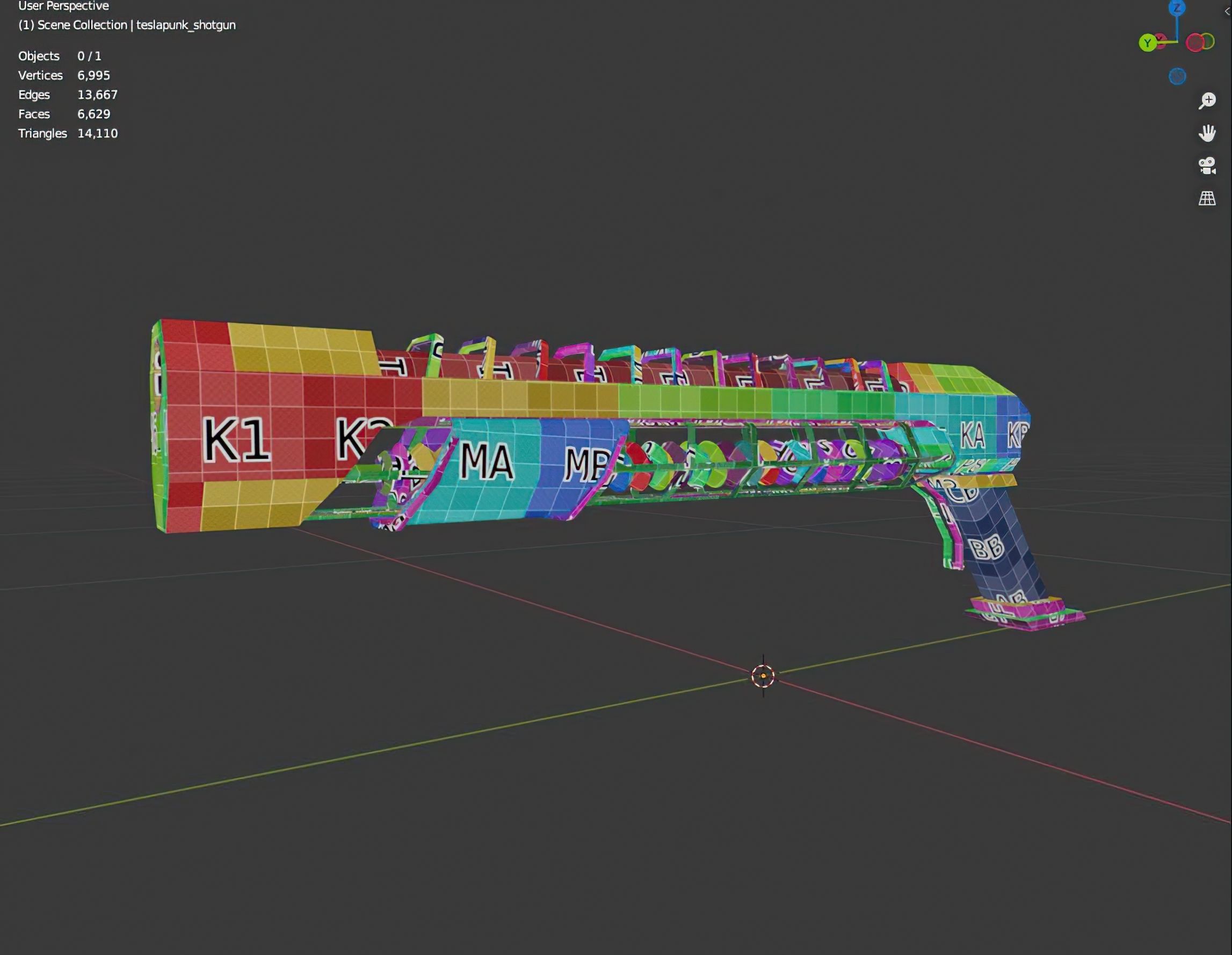 3D model Sci-fi Teslapunk Shotgun LowPoly VR / AR / low-poly | CGTrader