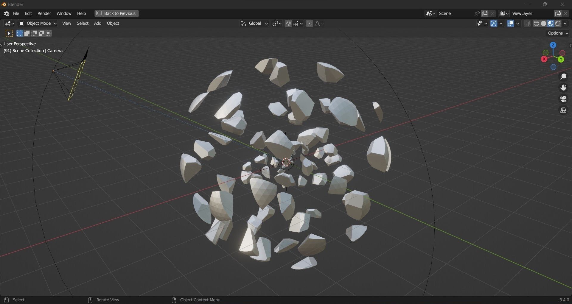 sci-fi 80 rock animation 3D model animated | CGTrader