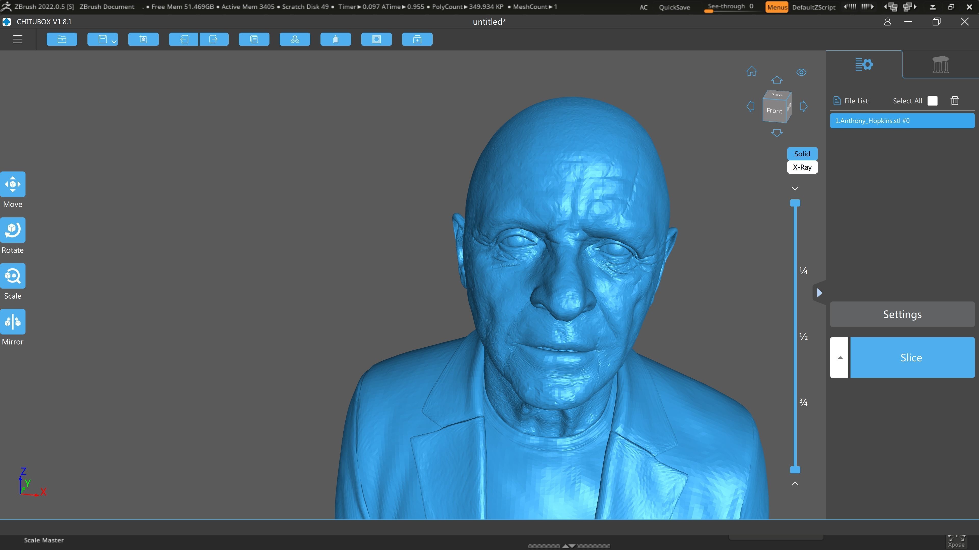 Anthony Hopkins for 3D print highly detailed 3D model 3D printable ...