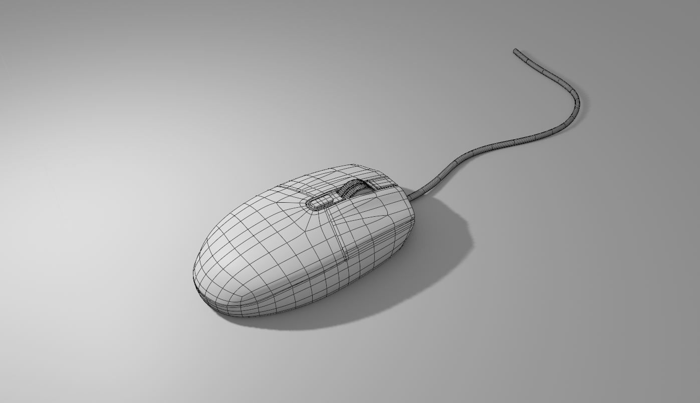 Mouse in high resolution of polygons 3D model | CGTrader