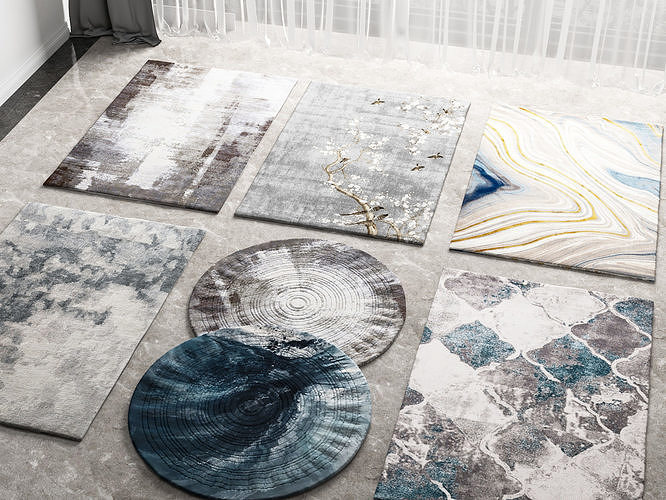 Modern carpet 3D model | CGTrader