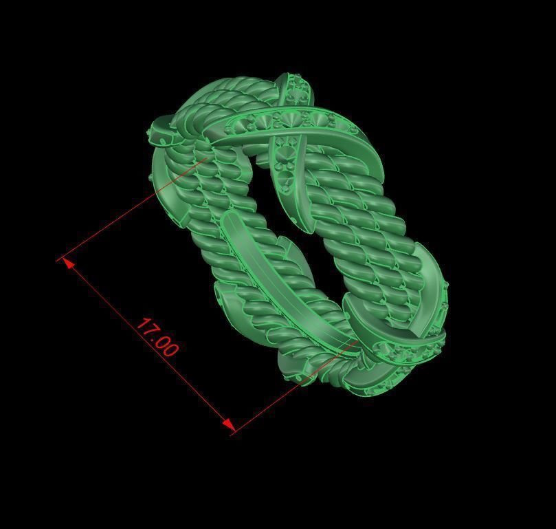 Tiffany Rope Three-row X 3D model 3D printable | CGTrader
