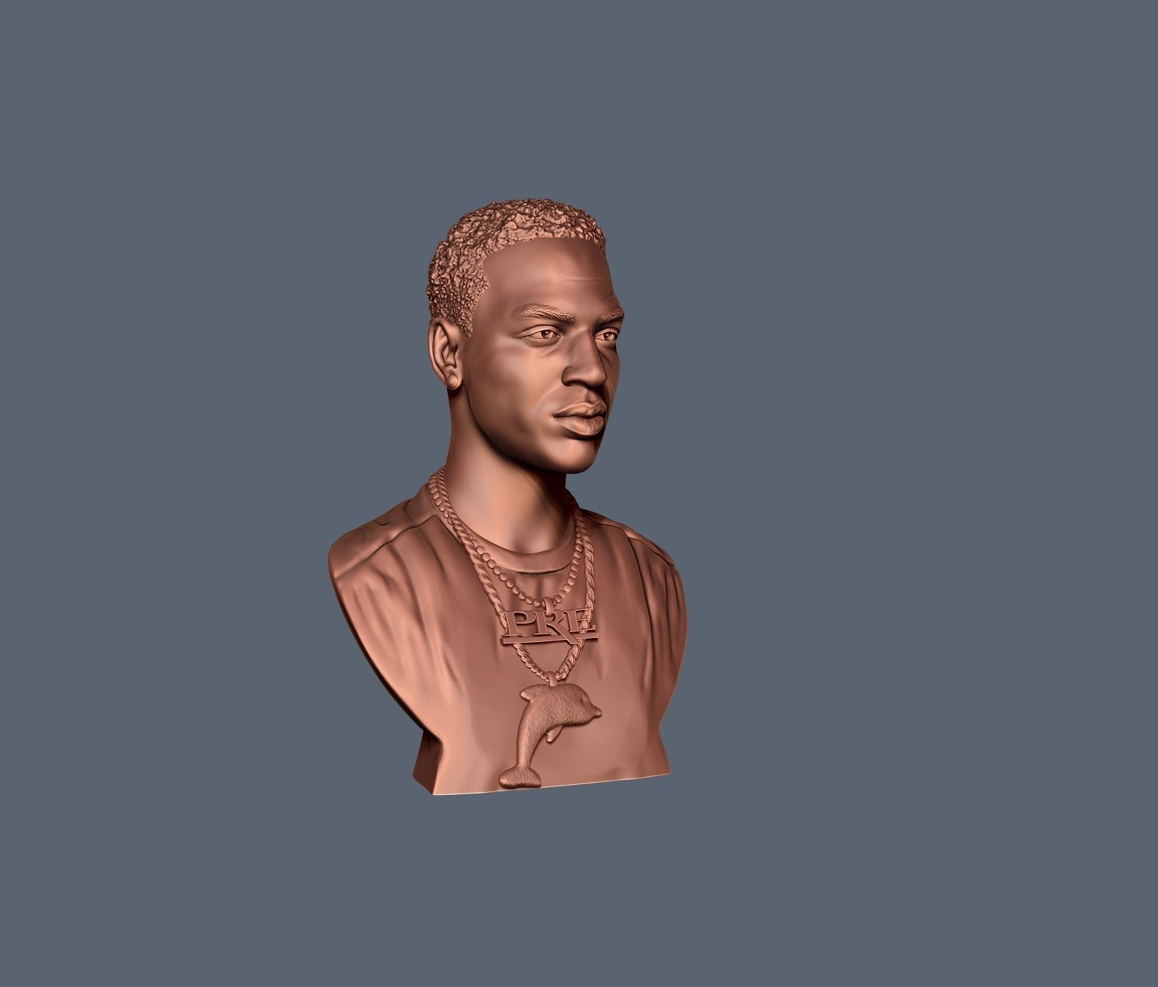 Young Dolph Bust 3D model 3D printable | CGTrader