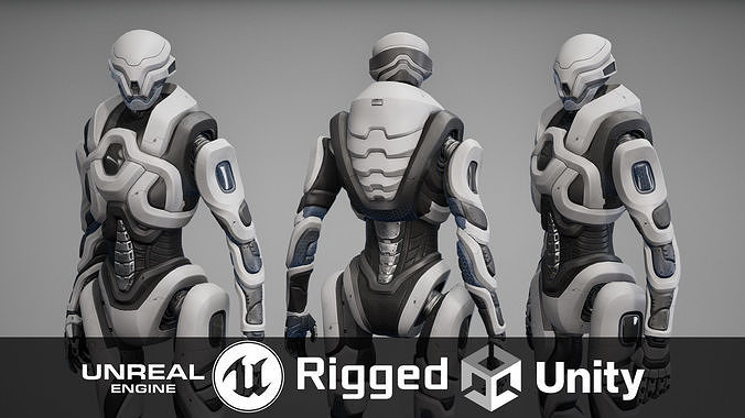 3D model Robot 6 VR / AR / low-poly rigged | CGTrader
