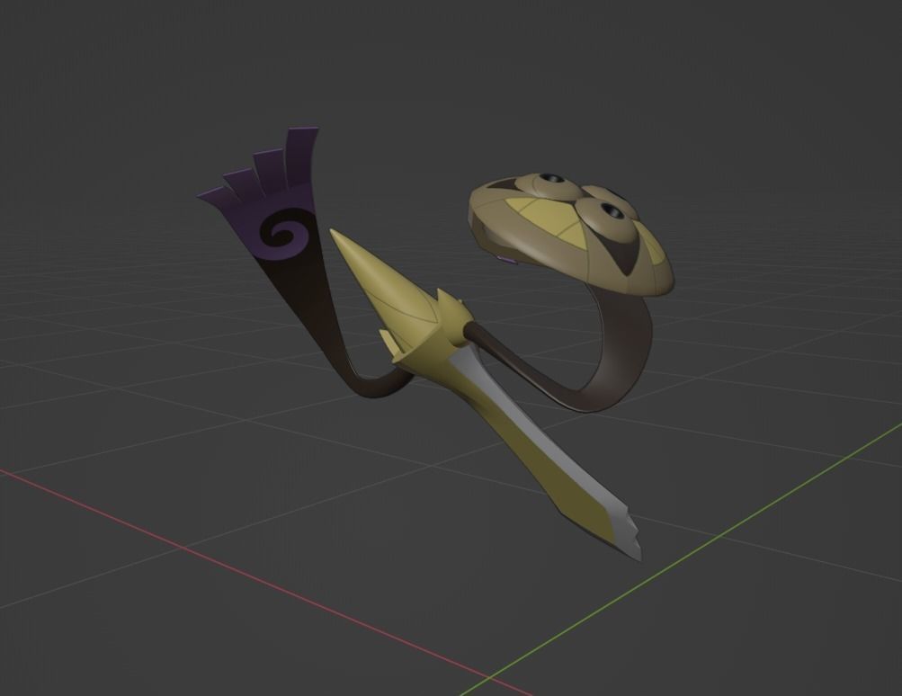 Aegislash sword form pokemon 3D print model 3D model 3D printable ...