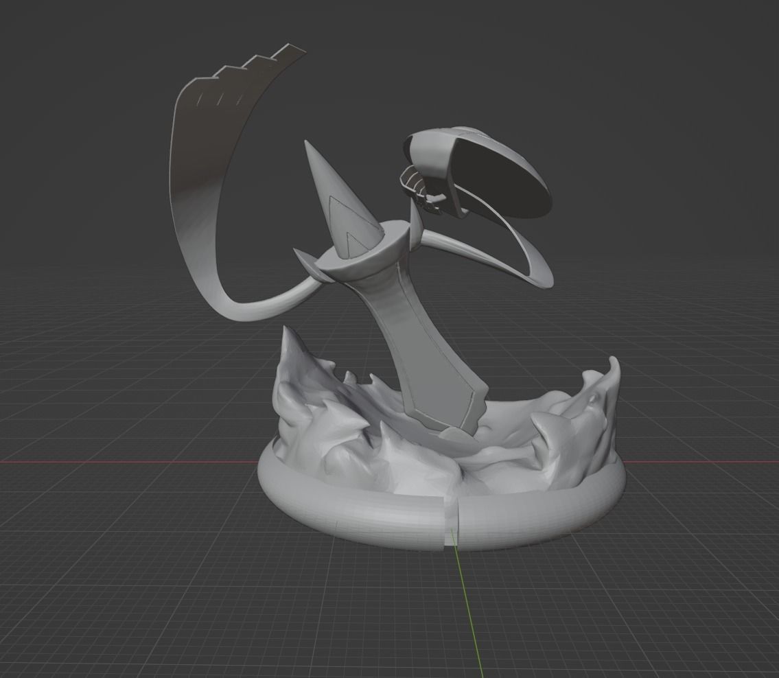 Aegislash sword form pokemon 3D print model 3D model 3D printable ...