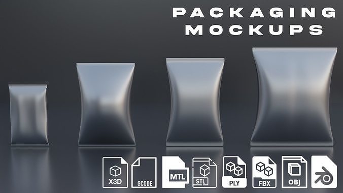 Packaging Mockups 3D model | CGTrader