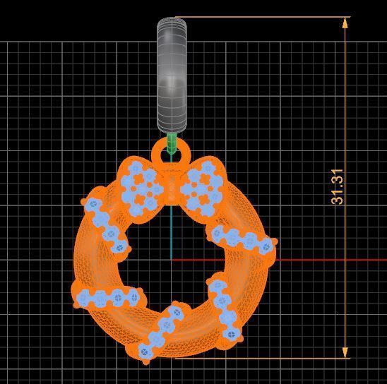Pandora christmas wreath 3D model 3D printable | CGTrader