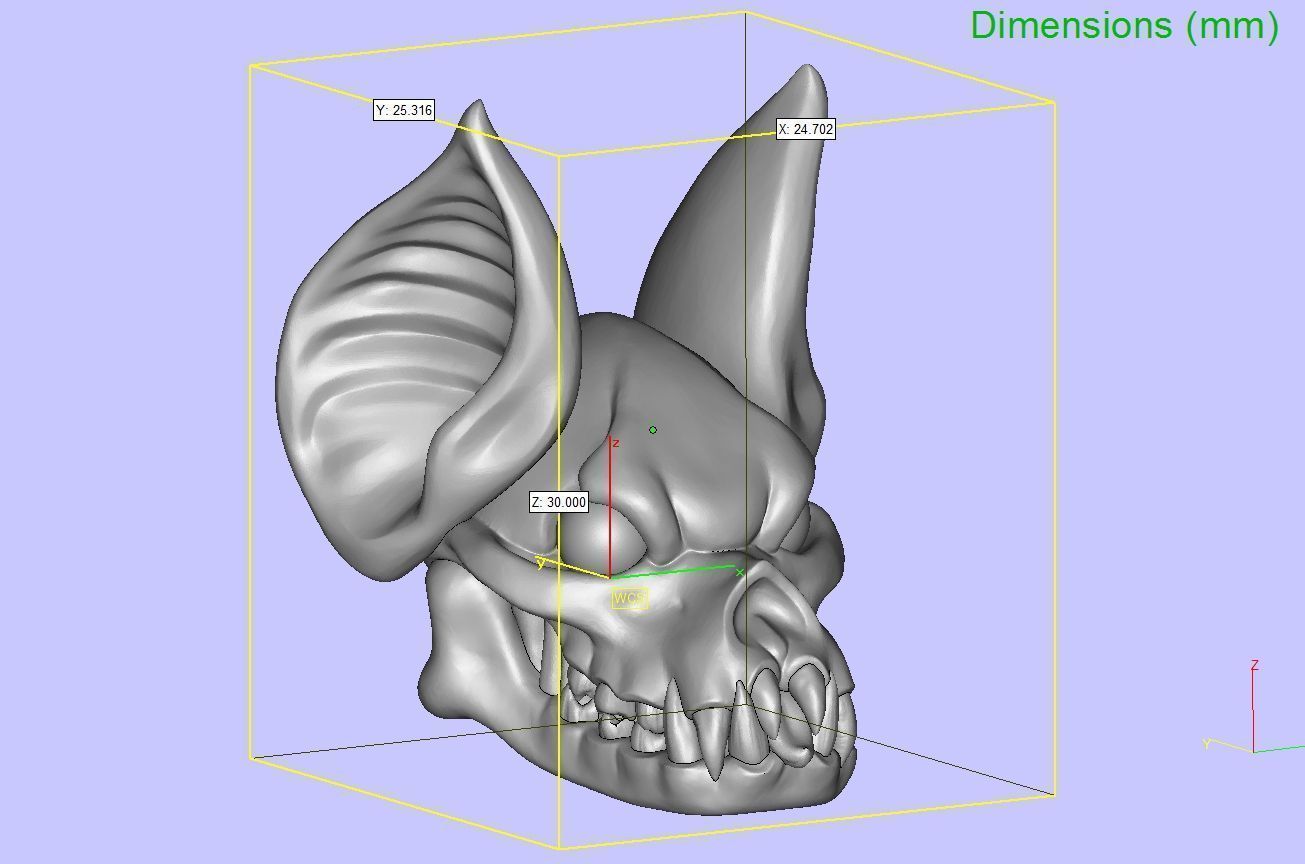 Bat Gargoyle Head 3D model 3D printable | CGTrader