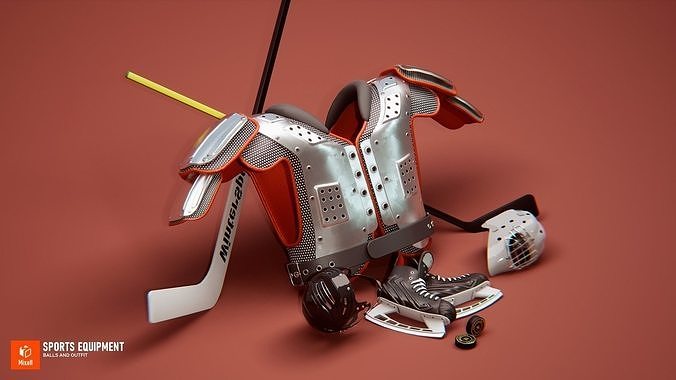 3D model Sports equipment - balls and outfit VR / AR / low-poly | CGTrader