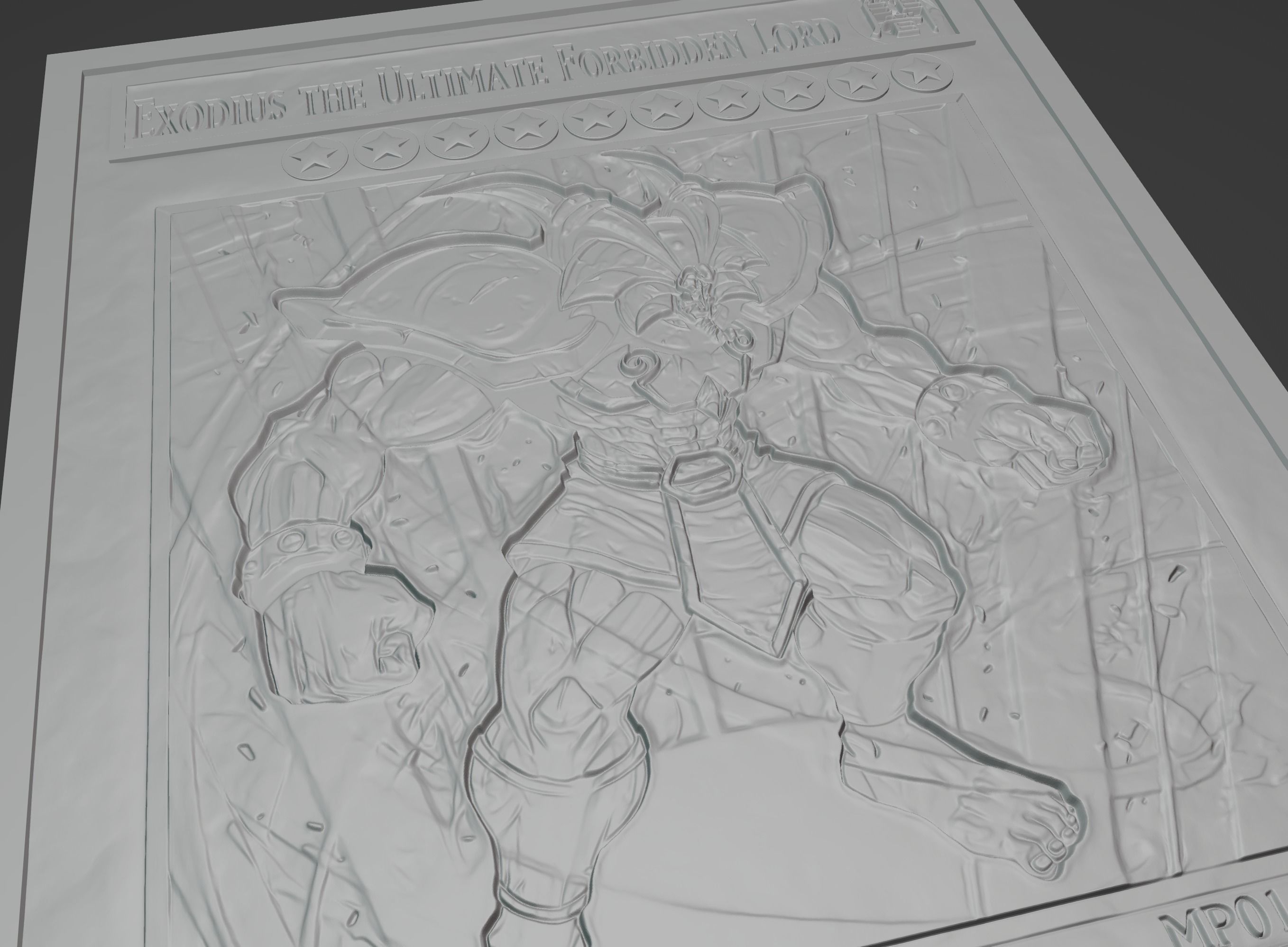 exodius the ultimate forbidden lord - yugioh 3D model 3D printable ...