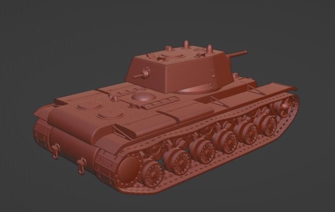 KV-1 Tank Model Kliment Voroshilov 3D model 3D printable | CGTrader