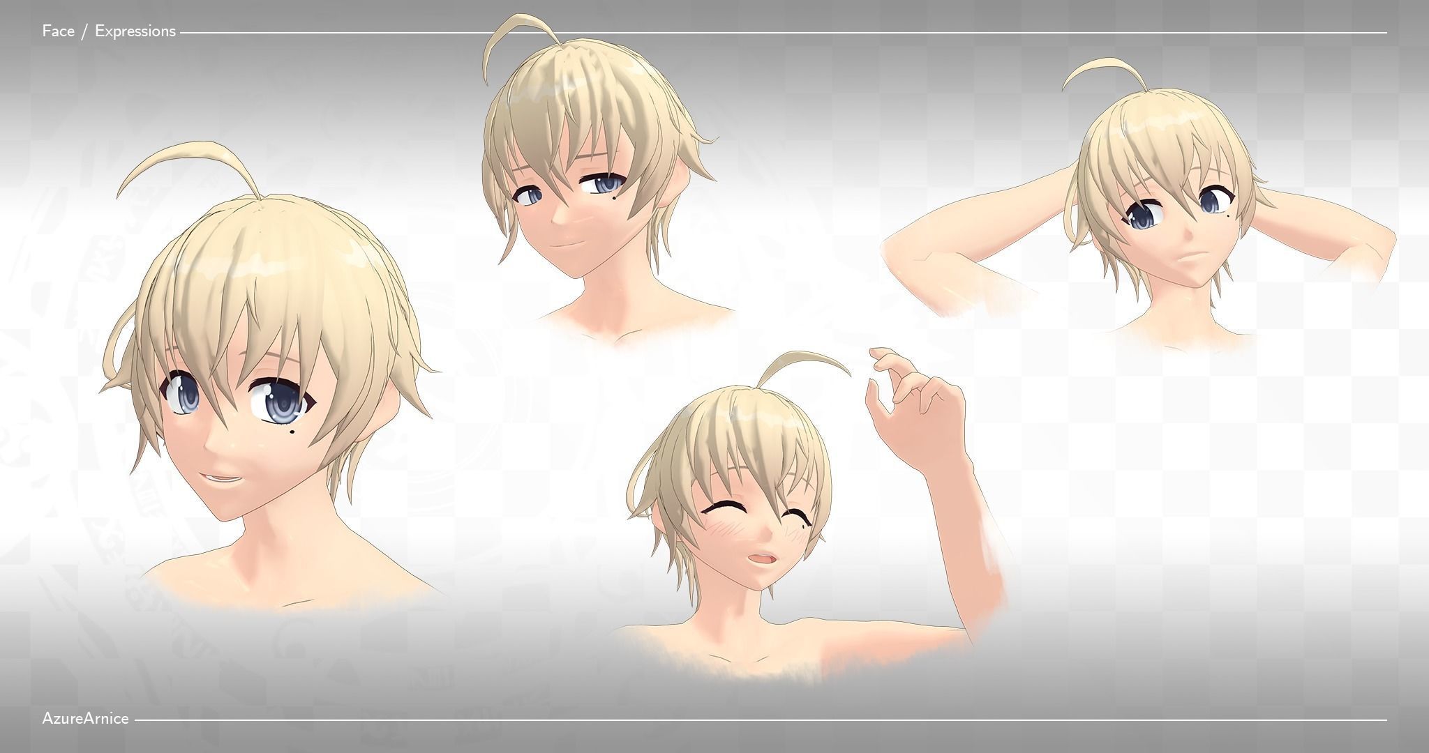 3D model Highschool DxD - Yuuto Kiba MMD Model VR / AR / low-poly ...