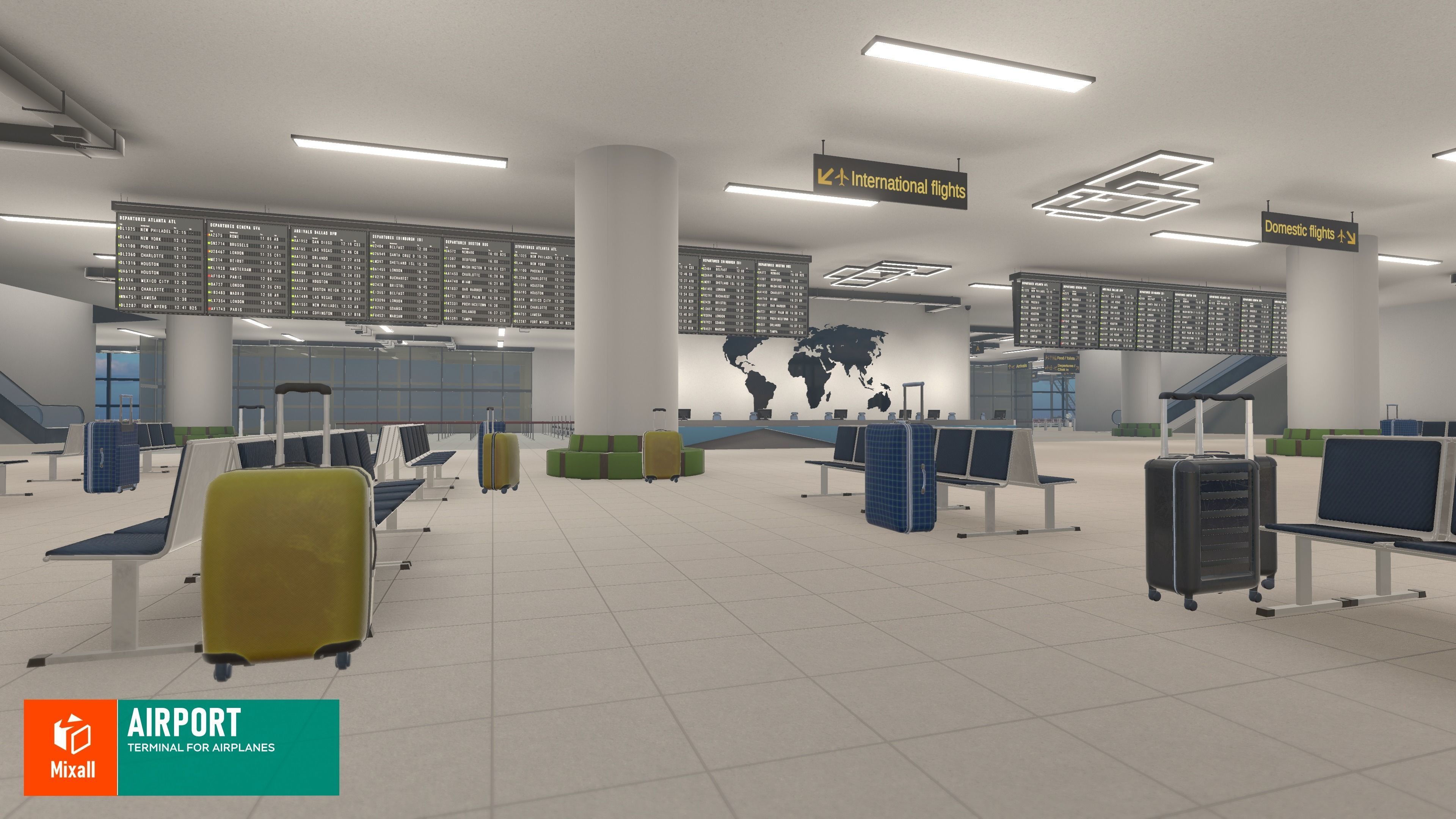 Airport - terminal for airplanes 3D model | CGTrader