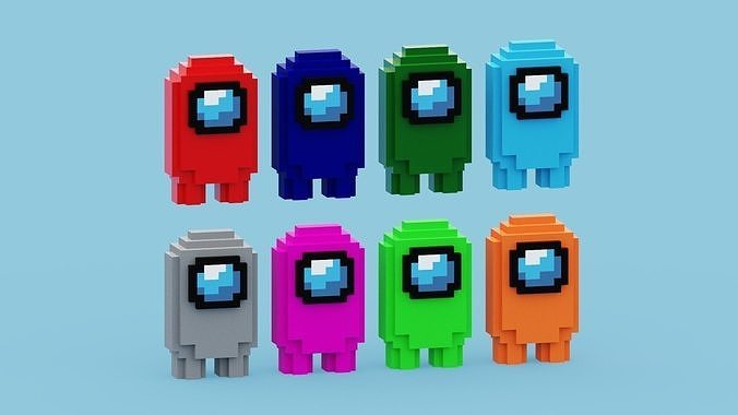 3D model Voxel Among Us VR / AR / low-poly | CGTrader