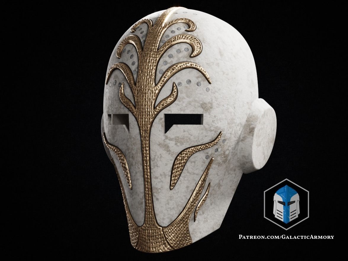 Realistic Jedi Temple Guard Mask 3D model 3D printable | CGTrader