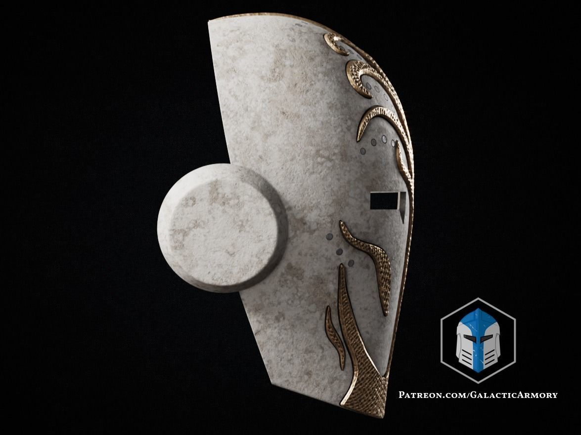 Realistic Jedi Temple Guard Mask 3D model 3D printable | CGTrader