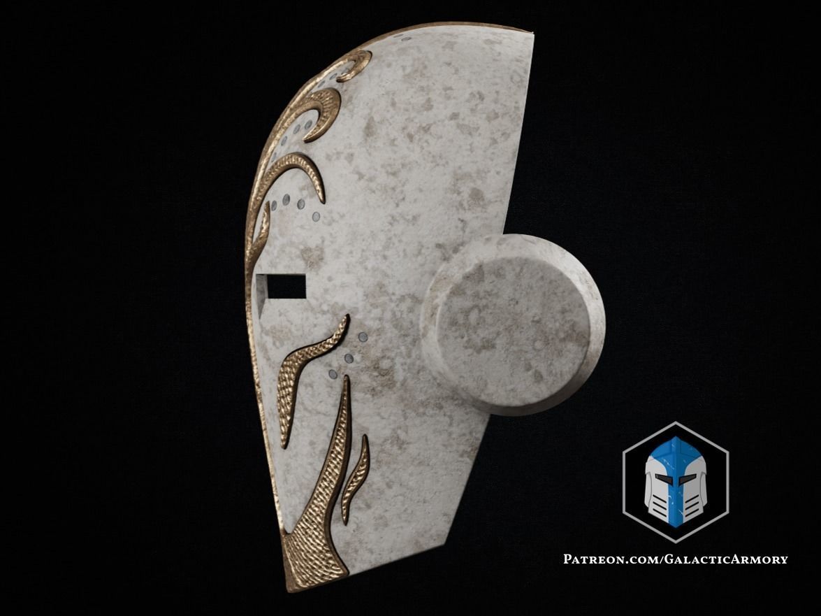 Realistic Jedi Temple Guard Mask 3D model 3D printable | CGTrader