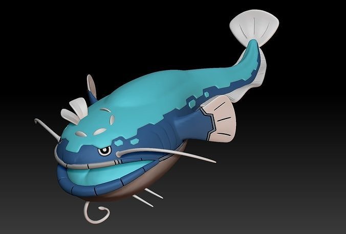 Pokemon Dondozo 3D model 3D printable | CGTrader