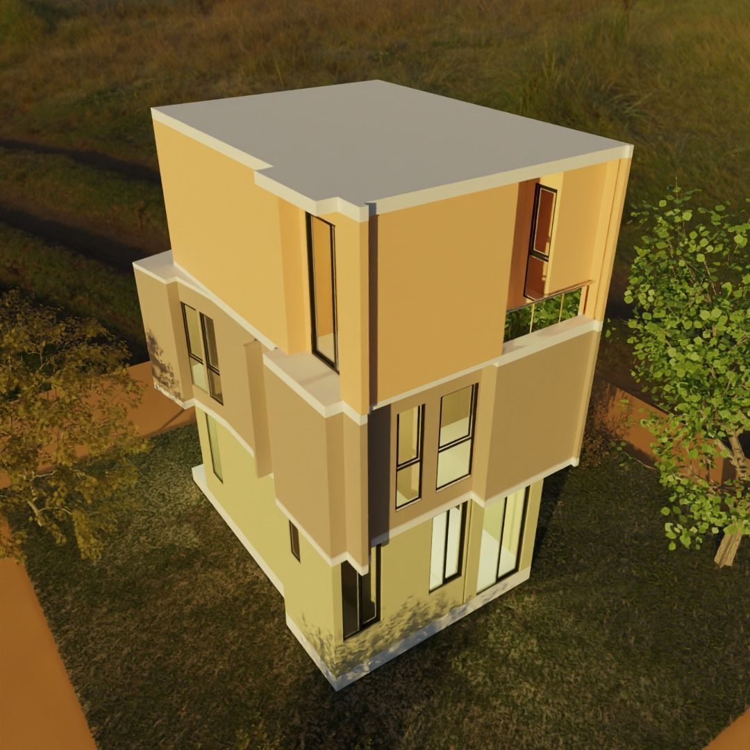 Modern House - exterior only 3D model | CGTrader